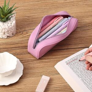 Mr. Pen- Silicone Pencil Case, Magenta-Pink Pencil Pouch, Pencil Case Small, Pencil Pouch Aesthetic, Silicone Pencil Pouch, Pencil Case Aesthetic, Pencil Bag, Pencil Pouch for Women, Makeup Pouch