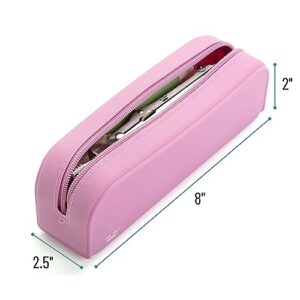 Mr. Pen- Silicone Pencil Case, Magenta-Pink Pencil Pouch, Pencil Case Small, Pencil Pouch Aesthetic, Silicone Pencil Pouch, Pencil Case Aesthetic, Pencil Bag, Pencil Pouch for Women, Makeup Pouch