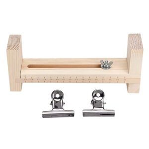 homepatche wood bracelet jig,u shape clear scale bracelet maker rack,diy hand knitting bracelet jig with 2 clamp (wood3)