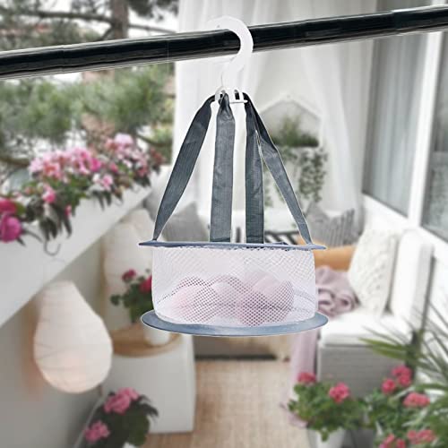 Mini Mesh Shower Dry Basket, Hanging Drying Net, Bath Dryer Hanging Mesh For Makeup Brush, Beauty Sponge Egg Blender, Windproof Airing Drip Dryer Rack For Bathroom, Bathroom Airing Net Basket