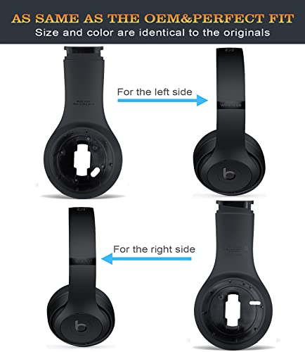 Studio 3 Inside Panel as Same as The OEM Studio3 Replacement Parts Inner Earphone Shell Accessories Compatible with Beats by Dr. Dre Studio 3/A1914 Studio 2 Wireless/B0501 Headphones (Matte Black)