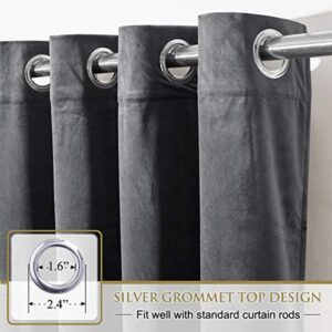 StangH Extra Long Velvet Curtains & Top Bottom Grommet Outdoor Curtains