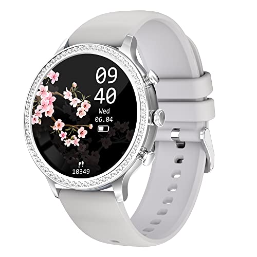 Smart Watch for Women Make/Answer Call Female Health/Heart Rate/Blood Pressure/Blood Oxygen Monitor Message Push Fitness Watch with Step Counter Activity Tracker Compatible with Android iOS Phone