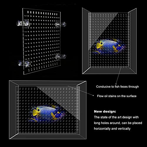 Fish Tank Divider 55 Gallon Clear, Aquarium Divider, Isolation Board with Suction Cups