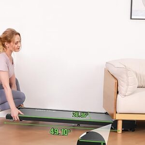 Walking Pad, AKLUER 2 in 1 Walking Pad Treadmill, 2.25 HP Under Desk Treadmill with 265 Weight Capacity, Portable Walking Treadmill for Home, Office, Light Weight Electric Walking Jogging Machine