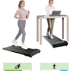 Walking Pad, AKLUER 2 in 1 Walking Pad Treadmill, 2.25 HP Under Desk Treadmill with 265 Weight Capacity, Portable Walking Treadmill for Home, Office, Light Weight Electric Walking Jogging Machine