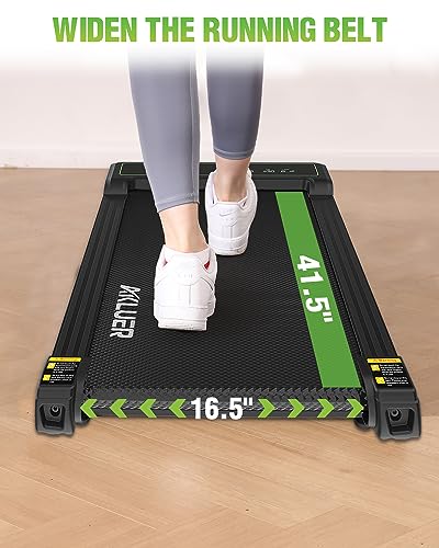 Walking Pad, AKLUER 2 in 1 Walking Pad Treadmill, 2.25 HP Under Desk Treadmill with 265 Weight Capacity, Portable Walking Treadmill for Home, Office, Light Weight Electric Walking Jogging Machine