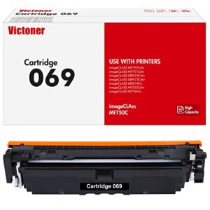 069 069h black toner cartridge 1-pack replacement for canon 069 toner cartridge for canon imageclass mf753cdw mf751cdw lbp674cdw series printer ink