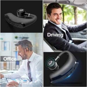 Wireless Earbuds,25 Hours Talktime Wireless Mono Bluetooth Headset with HD Microphone CVC8.0 Bluetooth Headphone Noise Reduction 270 ° Rotatable for Working/Driving