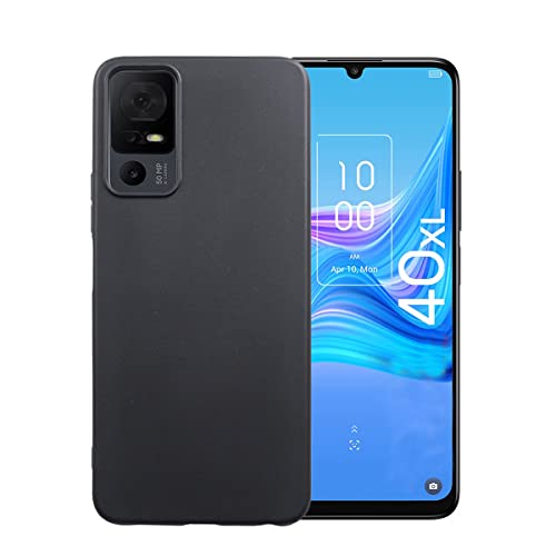 Tznzxm Case for TCL 40XL, TCL 40 XL Phone Case, TCL 40XL Case, Flexible Soft TPU Scratch Resistant Non-Slip Shock Absorption Rubber Slim Back Case for TCL 40XL