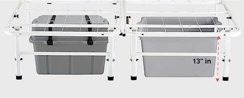 Naomi Home White Full Size Bed Frame with No Box Spring Needed - Sturdy Metal Platform Bedframe for Supportive Sleep