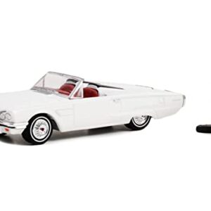 1965 Thunderbird Convertible White and Woman in Dress The Hobby Shop Series 14 1/64 Diecast Model Car by Greenlight 97140 B