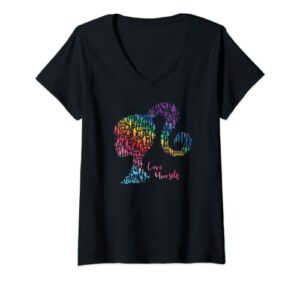 barbie - pride silhouette v-neck t-shirt