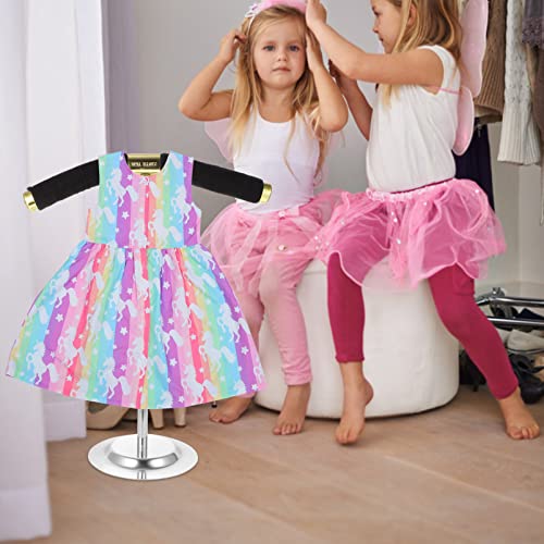 VOSAREA Kids Clothes Stand Girl Dress Form Cloth Display Stand Clothes Showing Stand Clothes Display Rack (Random Color)