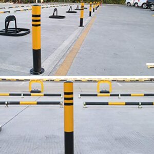 Parking Barrier Features Reflective Tape,Car Park Driveway Guard Saver,Easy Installation Private Car Parking Space Lock,Protect Your Parking Space