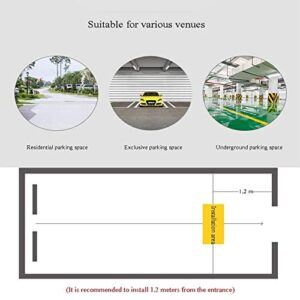 Parking Barriers Parking Lock,Removable Hand Metal Parking Spaces,with Three Key Foldable Parking,Hotels,Shopping Malls,Airports and Other Four Screws Bollard