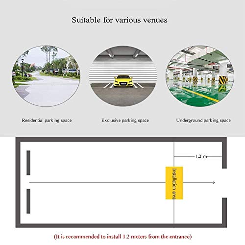 Parking Barriers Parking Lock,Removable Hand Metal Parking Spaces,with Three Key Foldable Parking,Hotels,Shopping Malls,Airports and Other Four Screws Bollard