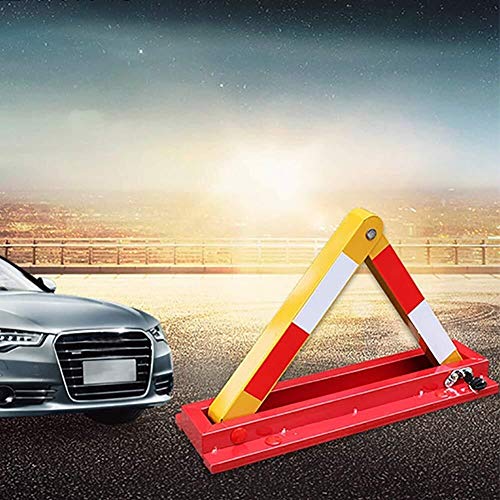 Parking Barriers Parking Lock,Removable Hand Metal Parking Spaces,with Three Key Foldable Parking,Hotels,Shopping Malls,Airports and Other Four Screws Bollard