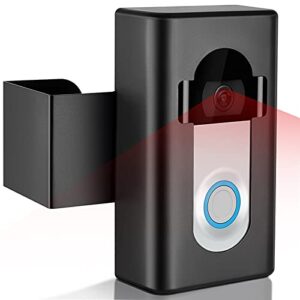 Anti-Theft Video Doorbell Mount, No-Drill Ring Video Doorbells Holder, Camera Doorbell Mount Not Block Sensor, Adjustable Blink Doorbell Bracket for Home/Apartment/Office Room