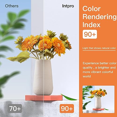 Intpro LED Corn Light Bulb LED Bulb 150W Equivalent 1500 Lumen 3000K Warm Light 12W E26/E27 Base Non-dimmable Ceiling Fan Corn Lighting for Home Garage Warehouse Indoor LED Corn Bulbs