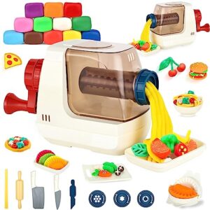 play dough toys, 37pcs color dough kitchen toys playset, fun diy dough kitchentools pretend play set for 3 4 5 6 years old boys girls kids toddlers christmas birthday gift