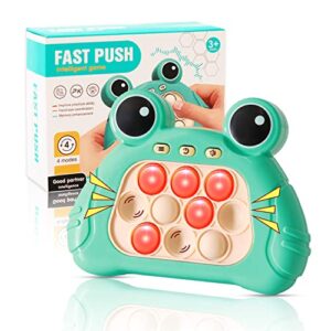 quick push console with instant sound feedback | handheld fast speed pushing game | pop the target interactive educational sensory fidget toy for kids adults | fun gift for children 3-12