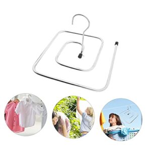 OSALADI Swivel Hanger Metal Clothes Hanger Stainless Steel Hangers Quilt Hanger Laundry Hanger Spiral Quick-Drying Rack Towel Drying Rack Quilt Hanger Quilt Square Hanger 2pcs