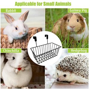 BNOSDM 2 Pack Rabbit Hay Feeder Bunny Hay Holder for Cage Hanging Guinea Pig Hay Rack Mental for Rabbits Bunnies Guinea Pig Chinchilla