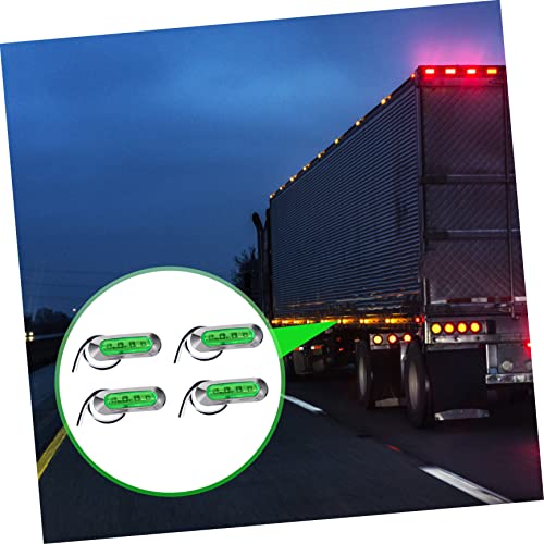 CAXUSD Lights 4pcs Boat Truck Side Truck Indicator Light Signal Abs Green Taillight Truck Turning Light Truck Side Marker Truck Side Light