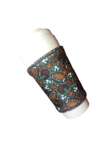 football cup sleeve, cup sleeves for hot drinks, cup sleeves for drinks reusable, drink cozy sleeve, drink cozies for iced coffee (without cup)