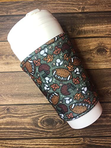 Football Cup Sleeve, Cup Sleeves for Hot Drinks, Cup Sleeves for Drinks Reusable, Drink Cozy Sleeve, Drink Cozies for Iced Coffee (Without Cup)