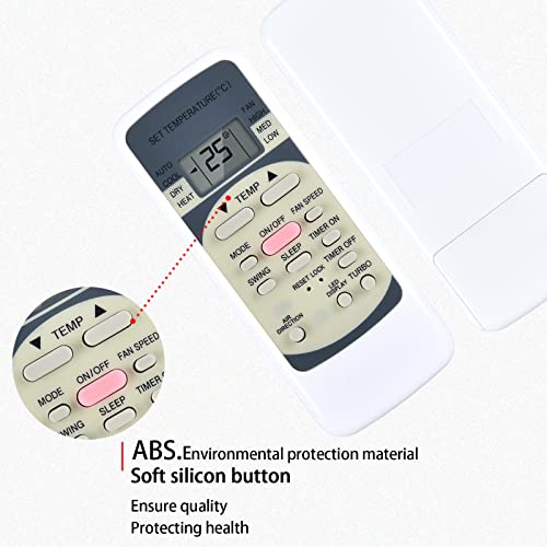 R51M/E Replacement AC Remote Control Compatible for Midea Air Conditioner, Universal Air Conditioner Compatible with Midea Air Conditioner Brand