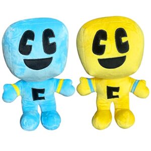 yeslaifu 11 inch creeper plush toys,block master（2023 new plush） the best gift for kids (blue+yellow)