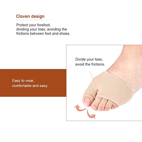 Toe Stretcher Bunion Guard for Men and Women Gel Toe Spacer, Toe Sleeve Separator, Hallux Corrector Brace Toe Bunion Pads (L)