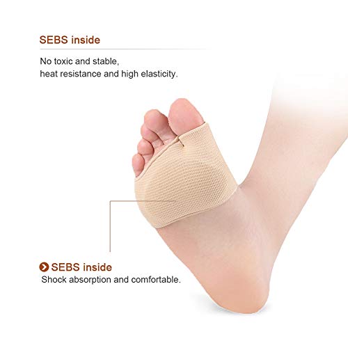 Toe Stretcher Bunion Guard for Men and Women Gel Toe Spacer, Toe Sleeve Separator, Hallux Corrector Brace Toe Bunion Pads (L)