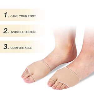 Toe Stretcher Bunion Guard for Men and Women Gel Toe Spacer, Toe Sleeve Separator, Hallux Corrector Brace Toe Bunion Pads (L)