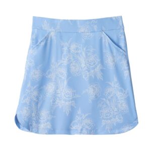 peter millar womens alice petal hem garden floral cottage blue skort (as1, alpha, x_l, regular, regular)