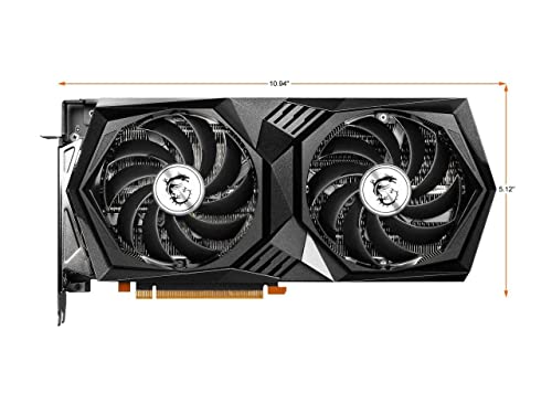 MSI Gaming GeForce RTX 3050 8GB GDDR6-128-Bit HDMI/DP PCIe 4 Torx Twin Fans Graphics Card for PC Gaming, NVIDIA GPU Video Card (RTX 3050 Gaming X 8G) Computer Graphics Cards (Renewed)