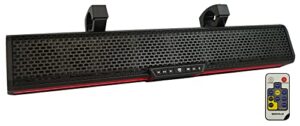 rockville ubar-27 27" atv/utv/boat soundbar bluetooth speaker system w/led + wire kit