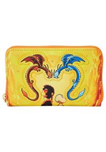 loungefly avatar the last airbender fire dance zip around wallet