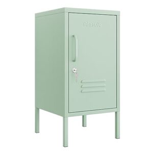 Aiasuit 2 Tiers Locker Safe Lockable Coffee Table Metal Locker Bedside Cabinet Children's Bedside Cabinet Green Size: 27.55”H x 13.78”W x 14.96”D