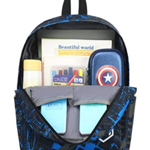 Preschool Backpack Kids Kindergarten School Book Bags for Elementary Primary Schooler (Blue Cool Boy)