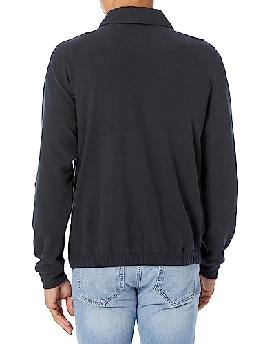 Theory Men's Allons Terry Quarter Zip, Basalt