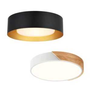 vikaey modern flush mount ceiling light & white dimmable led ceiling light