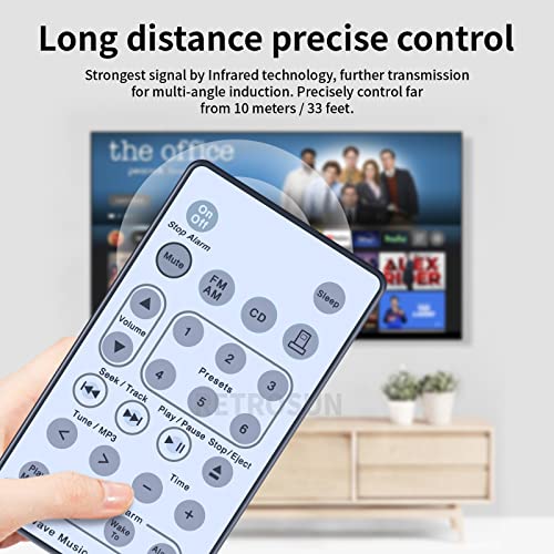 Universal Replacement Remote Control Compatible for Bose Sound Touch Wave Music Radio System I II III IV (White)