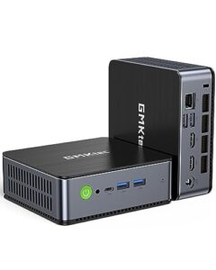 gmktec mini pc intel core i7-12650h 24gb ddr5 1tb ssd desktop gaming mini computers windows 11 pro 4k, type c, wifi 6, bt 5.2, rj45 1000m