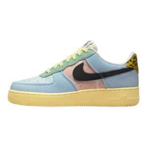 nike women's air force 1 '07 shoes, celestine blue/off noir, 10