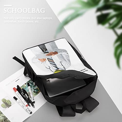 Funny School Backpack Lightweight Bookbags Students Schoolbag Travel Daypack Laptop Bag For Women Men Kids