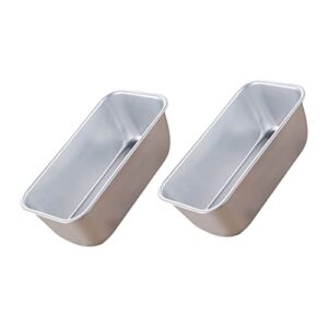 yarnow 2pcs toast box square griddle nonstick bakeware baquettes tea loaf pan bread baking tin oven toast pan bread bakeware storage pans cake baking pan non stick aluminum alloy scones