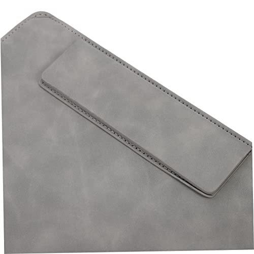 Ciieeo Folder Board Folder Organizer Magnetic Clipboard Document Organizer A4 File Organizer Exam Paper Base Paper File Organizer Office Document Clip Office Grey Cup Holder Pu Metal